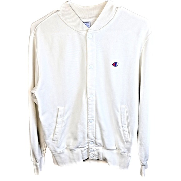Champion | Jackets & Coats | 8s90s Vintage Champion Mens Medium White ...